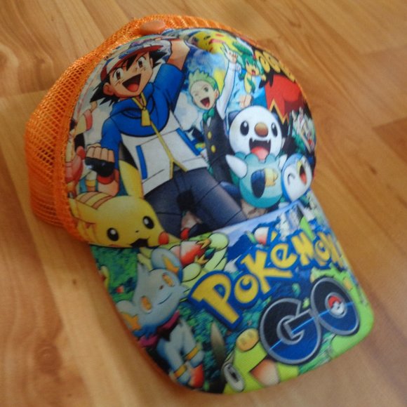 Pokemon | Accessories | Pokemon Go Anime Baseball Cap Visor Hat | Poshmark